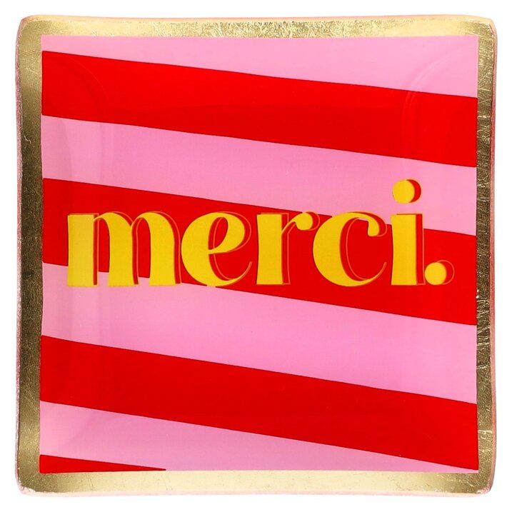 Gift Company Love Plates "Merci", 10 x 10 cm – Shoppen Im Kaufrausch